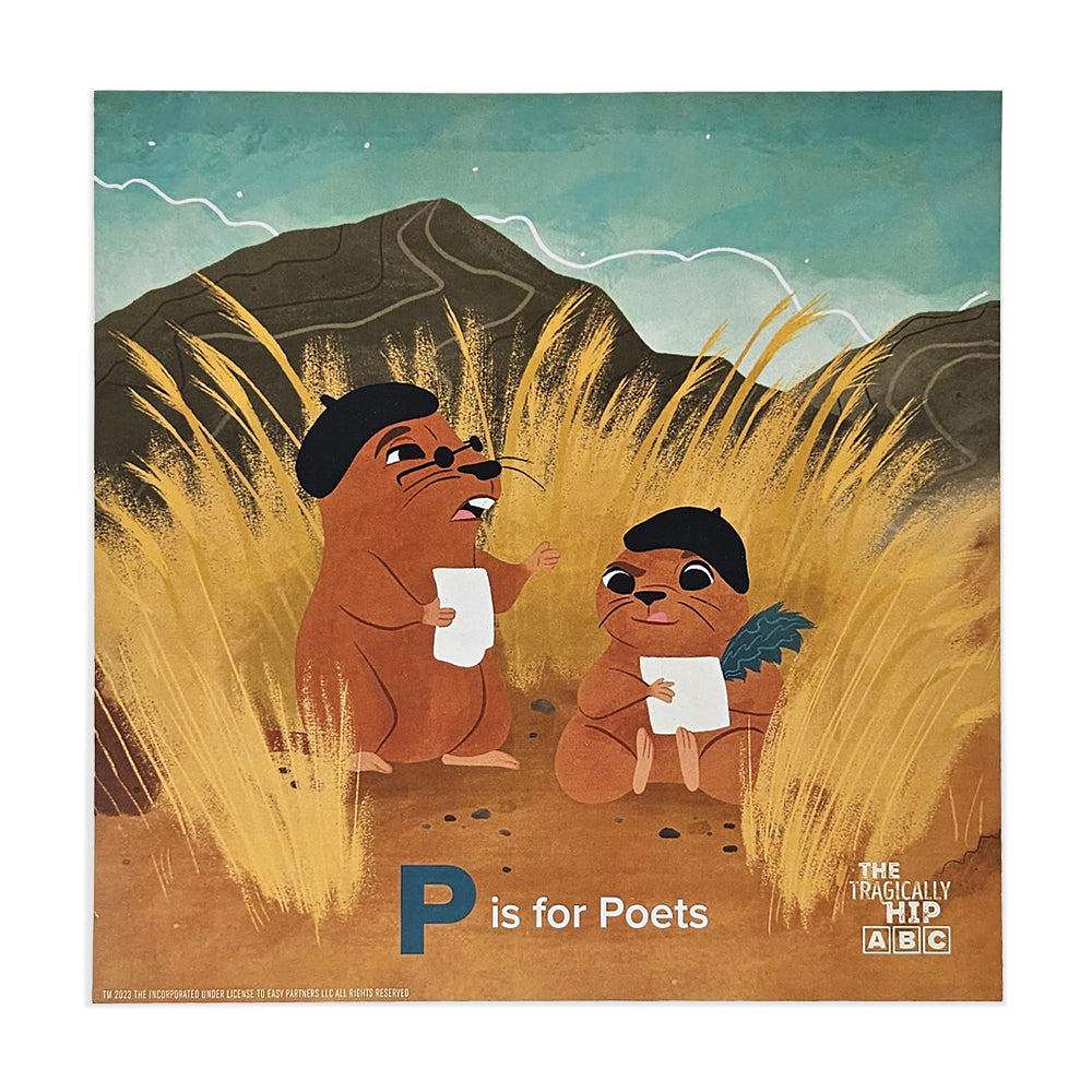 P is for Poets Poster – The Hip Gift Shop